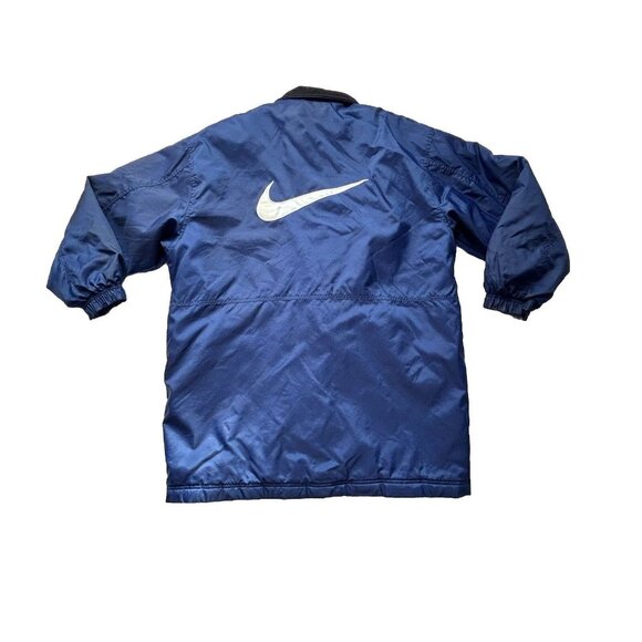 Nike | Jackets & Coats | Vintage Blue Nike Puffer Long Coat Mens Size L ...